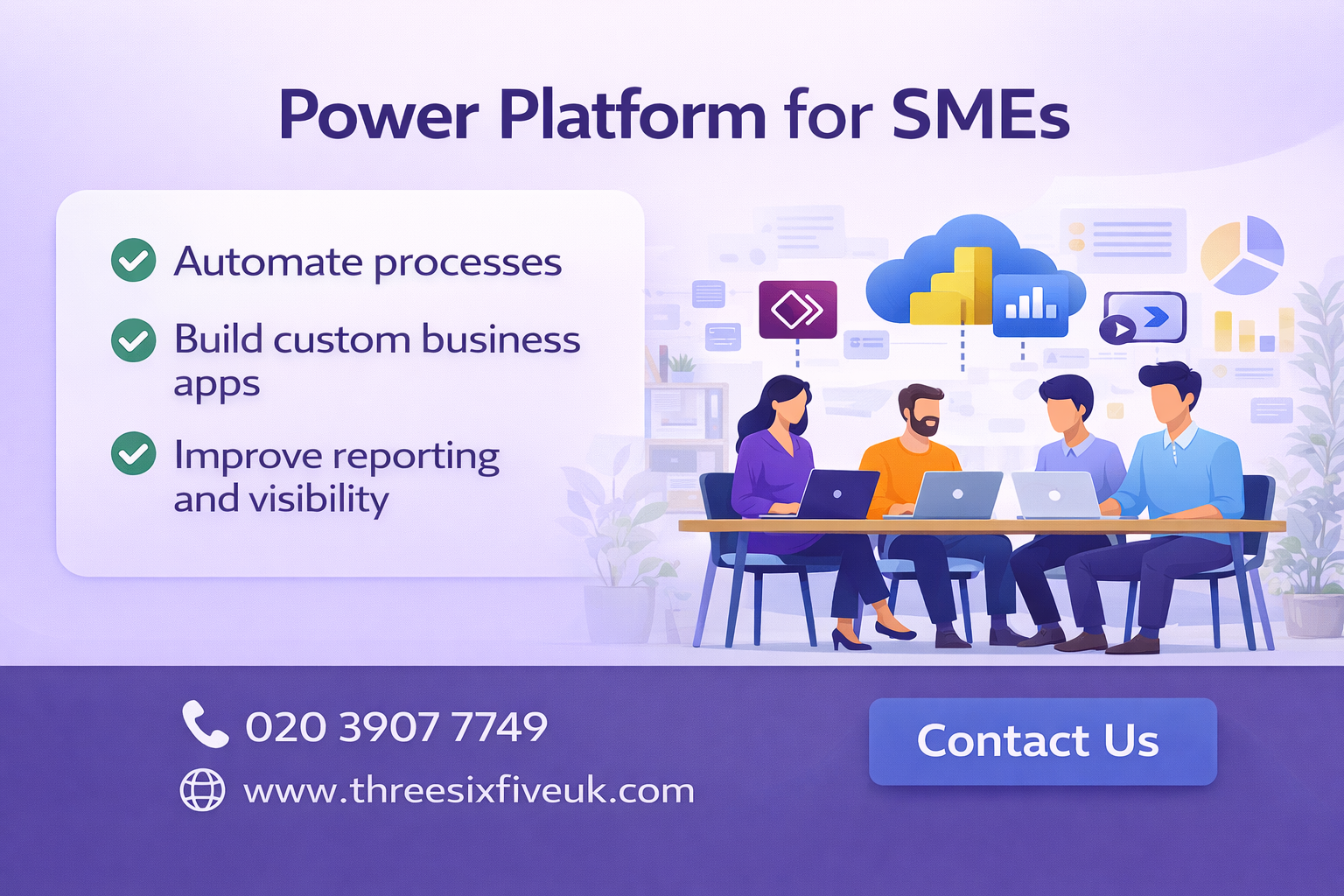PowerApps Development Company for SMEs | ThreeSixFive UK